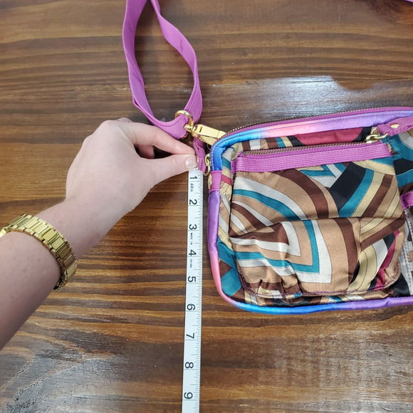 George Gina & Lucy | Bags | George Gina Lucy Bag Y2k Satin Purple Multi Shouder Crossbody Cargo ...